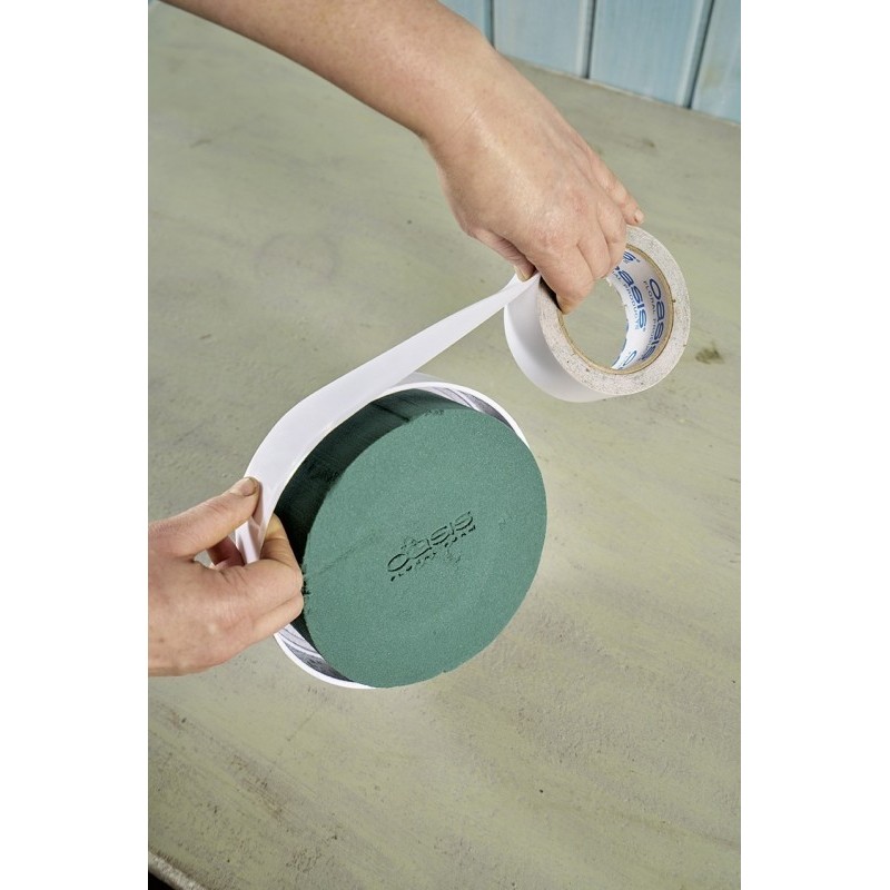 Table Vénezia OASIS® rond blanc, mousse florale pour centre de table ...